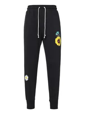 Nike Knit Embroidered Sports Pants/trousers/joggers Autumn Black - Multi-color