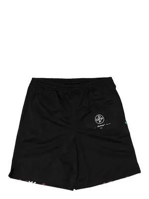 Off-White Diag Stencil Mesh Shorts - Black