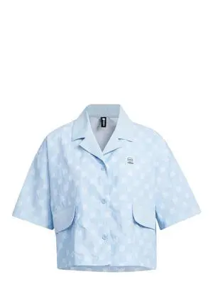 Adidas Neo Lapel Loose Breathable Sports Casual Polo Shirts - Blue
