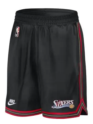 Nike Philadelphia 76ers Hardwood Classics 8" Shorts - Black