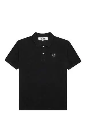 Play Comme Des Garcon Polo Emblem - Black