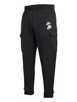 Nike Printing Woven Sports Long Pants - Black
