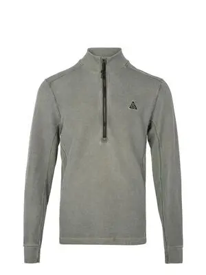 Nike Zipper Cardigan Sports Long Sleeves Top - Grey