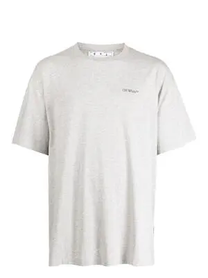 Off-White Jumbo Arrow-print Cotton T-shirt - Grey