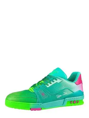 LOUIS VUITTON Trainer Sneakers - Green/teal/pink