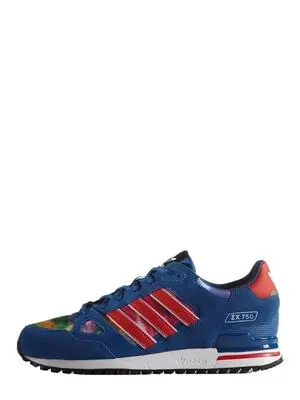 Adidas Originals Zx 750 Athletic Sneakers - Blue/red