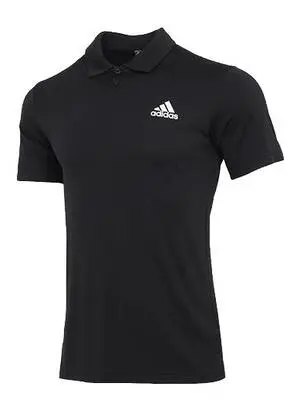 Adidas Sports Training Short Sleeve Polo Shirt - Black
