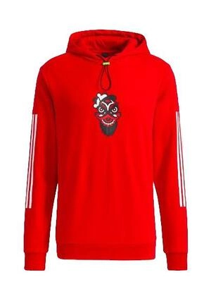 Adidas Lion Guan Training Sports Hoodie - Light Red