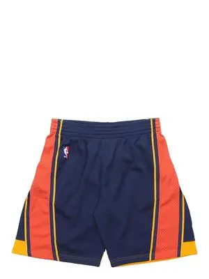 Mitchell & Ness Golden State Warriors 2009-10 Road Swingman Shorts - Navy/orange/yellow