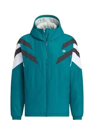 Adidas Adidas Relaxed-Fit Hooded Jacket Blue