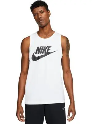 Nike Icon Futura Tank - White