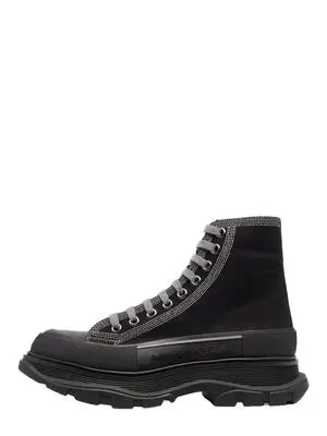 Alexander McQueen Tread Slick High-top Sneakers - Black/grey