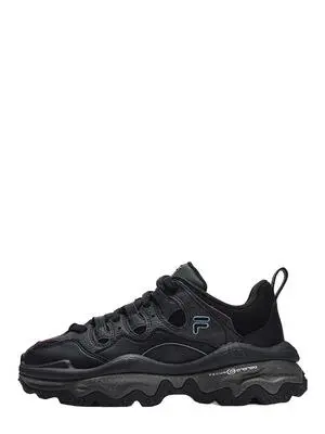 FILA FUSION Qd96 Athletic Lace-up Sneakers - Black