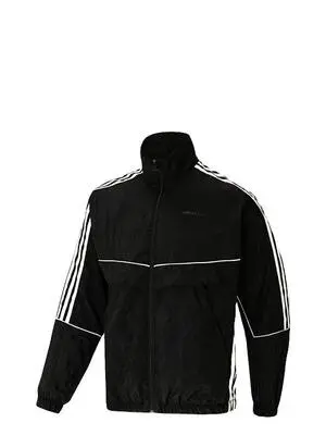 Adidas Neo Sports Jacket With Striped Accents - Black