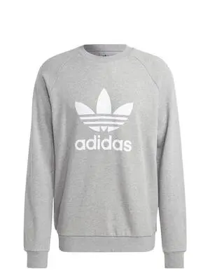 Adidas Adidas Originals Adicolor Classics Trefoil Crewneck Sweatshirt Medium Grey Heather