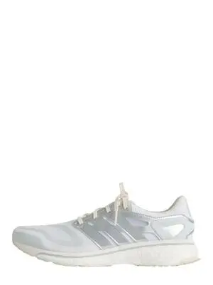 Adidas X Kith Energy Boost "white Silver Metallic" Sneakers - White/black/silver Metallic