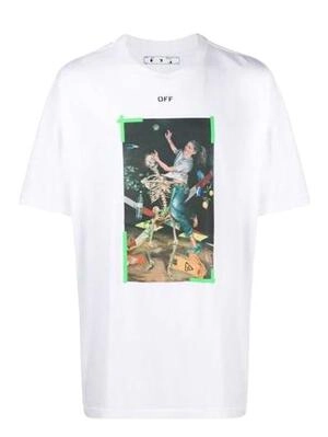 Off-White Pascal Painting Short Sleeve Oversize T-shirt - White