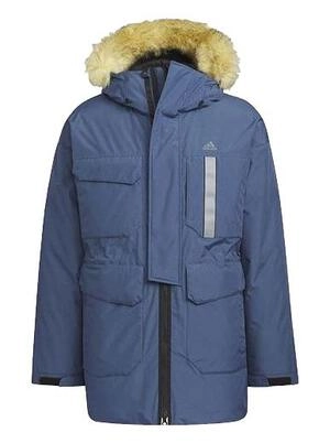 Adidas Furry Down Parka Blue