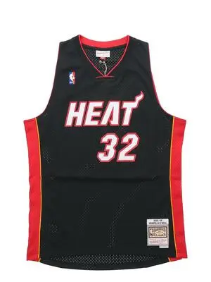 Mitchell & Ness X Nba Miami Heat Road 2005-06 Swingman Jersey 'shaquille O'neal 32 - Black/red
