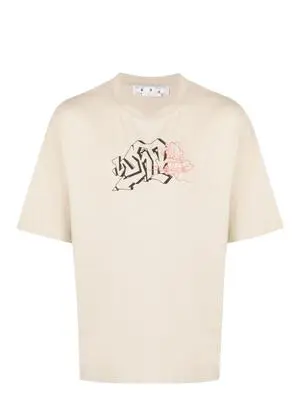 Off-White Ss22 Tee - Dark Sand