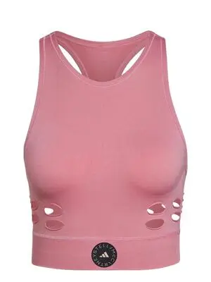 Adidas By Stella Mccartney Truepurpose Yoga Knit Crop Top - Pink
