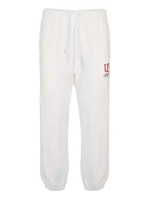 AUTRY Logo-print Drawstring Track Pants - White/red