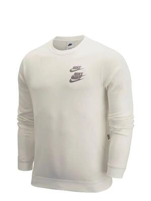 Nike Logo Print Crewneck Sweatshirt - Multi-color