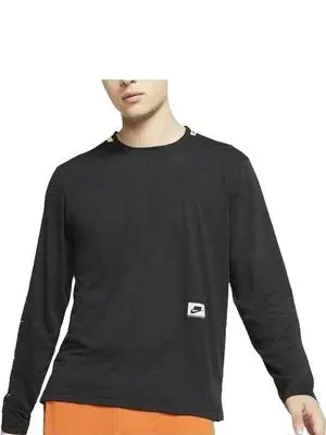 Nike Dri-fit Long Sleeve Training Top - Black/multi-color