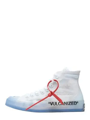 CONVERSE X Off-white Chuck 70 "the Ten" High Top Sneakers - White/blue