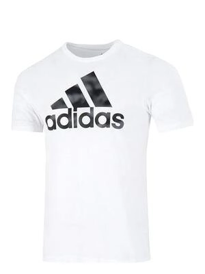 Adidas Camo T Athleisure Casual Sports Logo Round Neck Short Sleeve White T-shirt - Multi-color