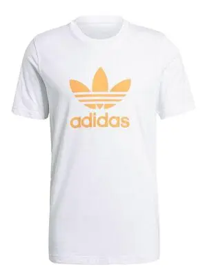 Adidas Originals Classics Trefoil Tee Solar Orange - White