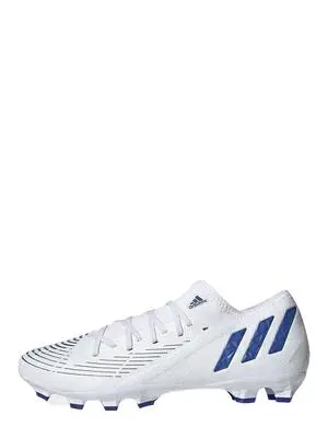 Adidas Predator Edge.3 Low Mg Football Boots - White/blue