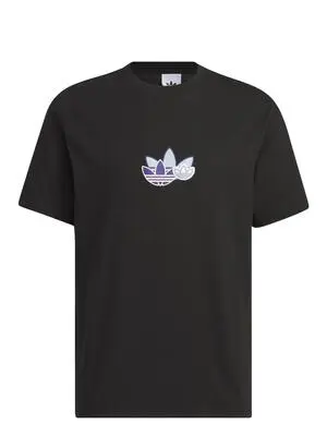 Adidas Originals Trefoil Graphic T-shirts - Black