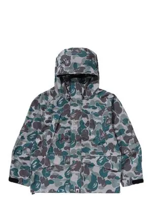 A BATHING APE Laminated Camouflage Snowboard Jacket - Beige