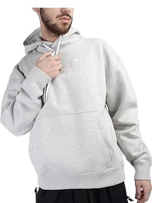 Nike Fleece Pullover Hoodie - Grey