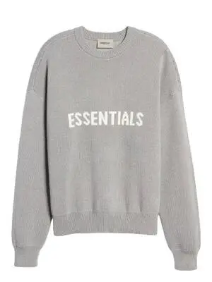 Fear Of God Ss21 Knit Logo Sweatshirt - Grey