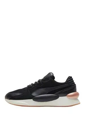 PUMA Rs 9.8 Metallic Heather Low Top Sneakers - Black