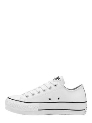 CONVERSE Chuck Taylor All Star Lift Clean Ox Low Top Platform Sneakers - White