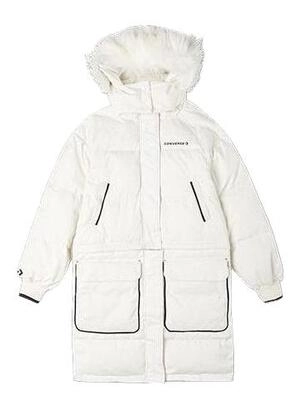 CONVERSE Convertible Long Down Jacket - White