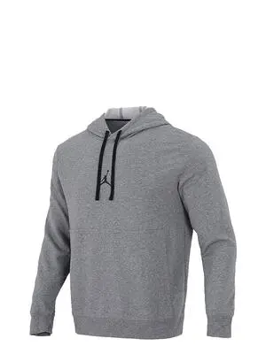 JORDAN Air Logo Knit Hoodie - Grey