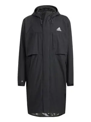Adidas Mid-length Hooded Windbreaker - Multi-color