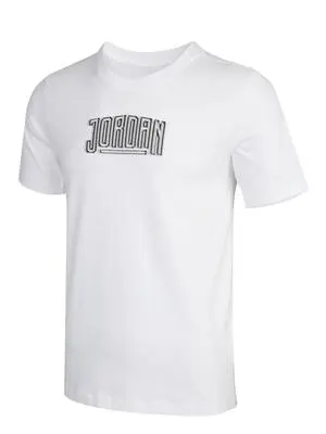 JORDAN Dna Ss Crew 2 Alphabet Logo T-shirt - White