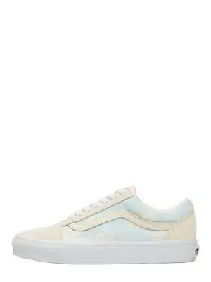 VANS Old Skool Bleach Wash Sneakers - White/blue