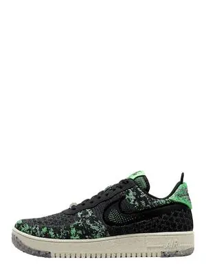 Nike Force 1 Crater Flyknit Next Nature Sneakers - Black/green/white