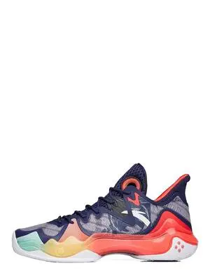 ANTA Shock Wave 4 Sneakers - Purple/green/red