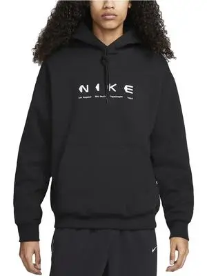 Nike Fleece Pullover Skate Hoodie - Black