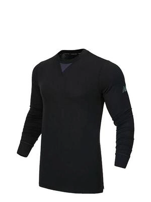 NEW BALANCE Long Sleeve Crewneck T-shirt - Black