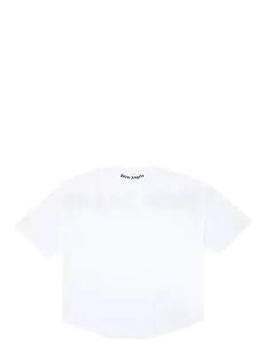 Palm Angels Ss21 Classic Logo Over Tee 'white Black - White/black