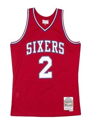 Mitchell & Ness Philadelphia 76ers Moses Malone 1982-83 Swingman Jersey - Default Colorway