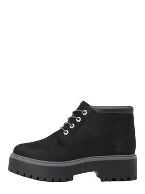 Timberland Stone Street Premium Platform Waterproof Chukka Boots - Black